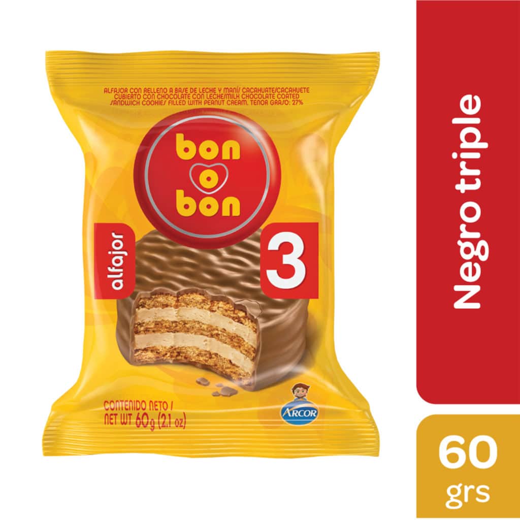 ALFAJOR BON O BON TRIPLE 60GRS | SR Mabipark